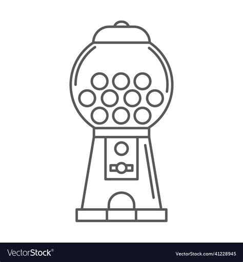 Gumball Machine Coloring Page