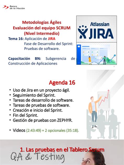 Ppt16 Aplicación De Jira Desarrollo Pruebas Pdf Scrum Desarrollo De Software Software