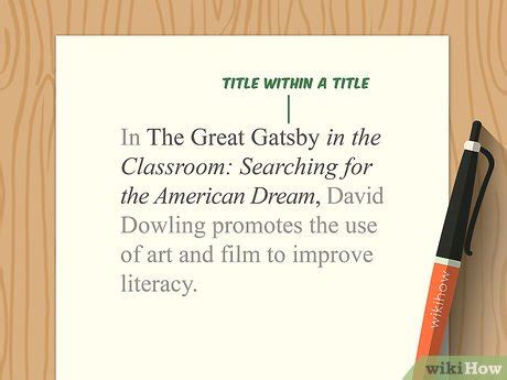 3 Simple Ways To Write Book Titles In MLA WikiHow