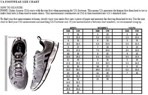 Youth Football Cleat Size Chart At James Glassop Blog