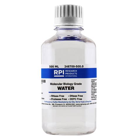 248700 5000 Water Molecular Biology Grade Dnase And Rnase Free