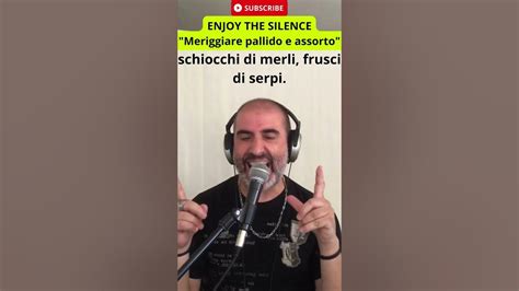 Enjoy The Silence Depeche Mode Montale Meriggiare Pallido E Assorto Loopand Shorts Rock
