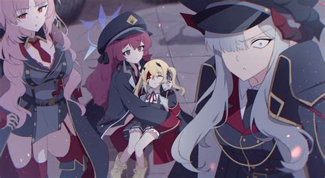 Iroha Satsuki Ibuki And Makoto Blue Archive Drawn By Utyuueituu Danbooru