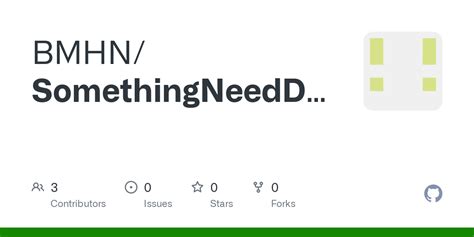 GitHub BMHN SomethingNeedDoing