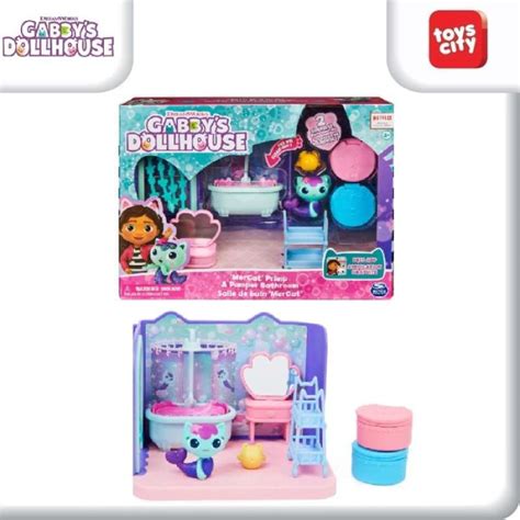 Promo Gabby S Dollhouse Deluxe Room Mercat Primp Pamper Bathroom