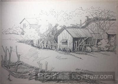 水彩画教程教你画田园风光 露西学画画