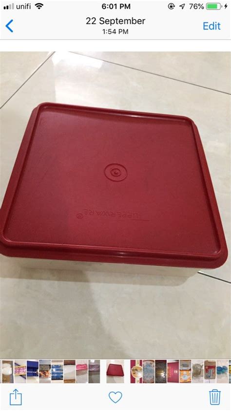 Original Square Tupperware Furniture And Home Living Kitchenware