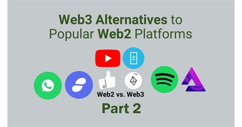 Web3 Alternatives To Popular Web2 Platforms Part 2 Bitium Blog