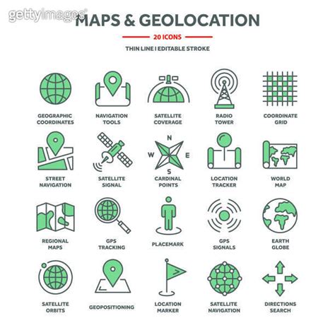 Navigation Map And Geolocation Gps Positioning Coordinate Grid Quadrants Cardinal Points