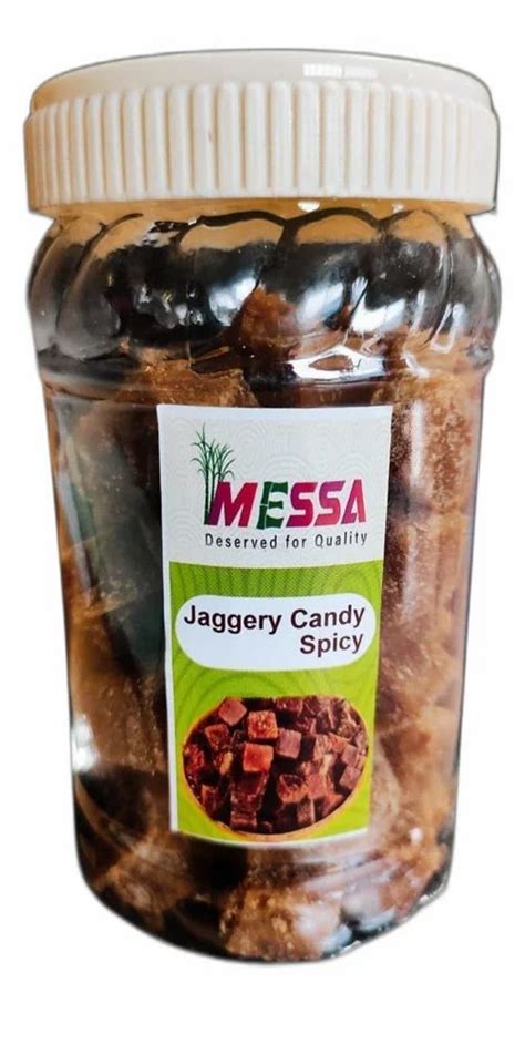 Messa Black Paper And Ginger Jaggery Spicy Candy Packaging Type Plastic Jar Packaging Size