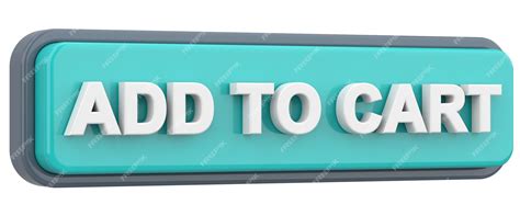 Premium Photo Add To Cart Button 3d Illustration