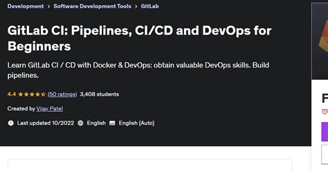 Gitlab Ci Pipelines Cicd And Devops For Beginners Limited Slots