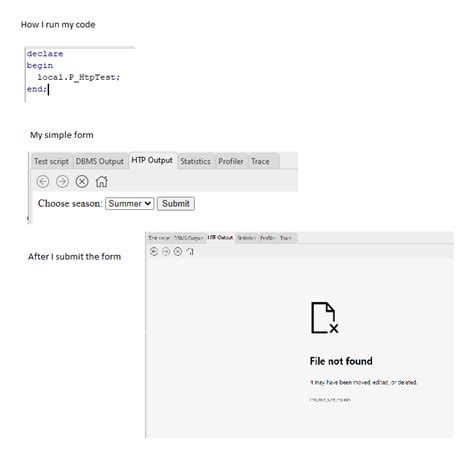 Html Plsql How To Handle Request On Plsql Htp Generated Pages