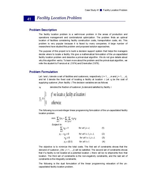 Otherwise I Location At Facility A Locate We If Y Pdf Mathematical