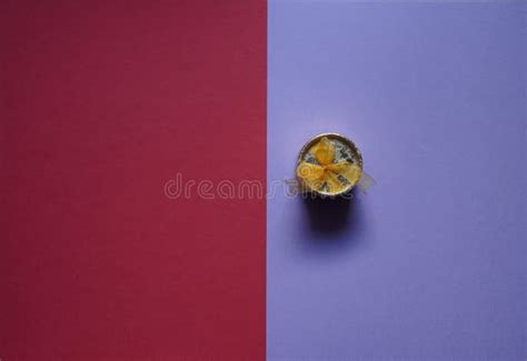 Small Cylindrical Box With Bow For Jewelry Stock Image Image Of Cylindrical Small 295786831