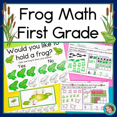 Frog Math With Addition Subtraction Word Problems Graphing And