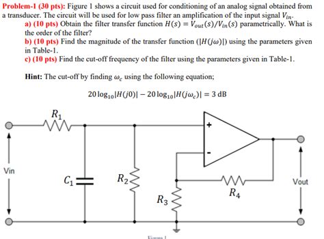 Solved Problem Pts Figure Shows A Circuit Used Chegg