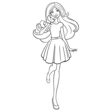 Раскраска Барби в полный рост распечатать или скачать