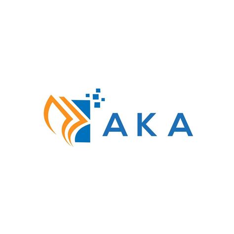 Aka Credit Repair Accounting Logo Design On White Background Aka Creative Initials Growth Graph