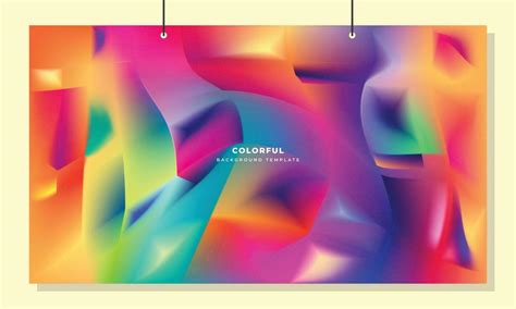 Colorful Fluid Gradient Mesh Background Template Copy Space Dynamic Colour Gradation Backdrop