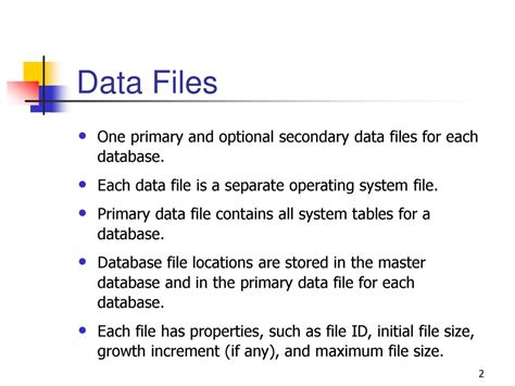 chapter overview understanding the database architecture ppt download
