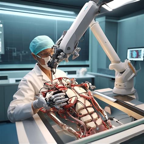 Premium Photo A Robotic Surgeon Performs Delicate Operations With Unmatched Precision Saving