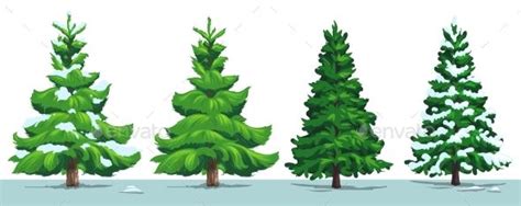 Types Of Trees In Snow