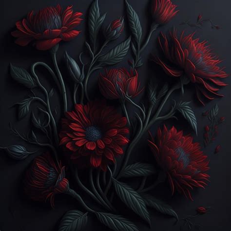 Premium Ai Image Pattern 3d Flower