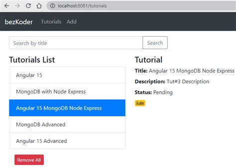 Angular 15 Nodejs Mongodb Example Crud App Bezkoder