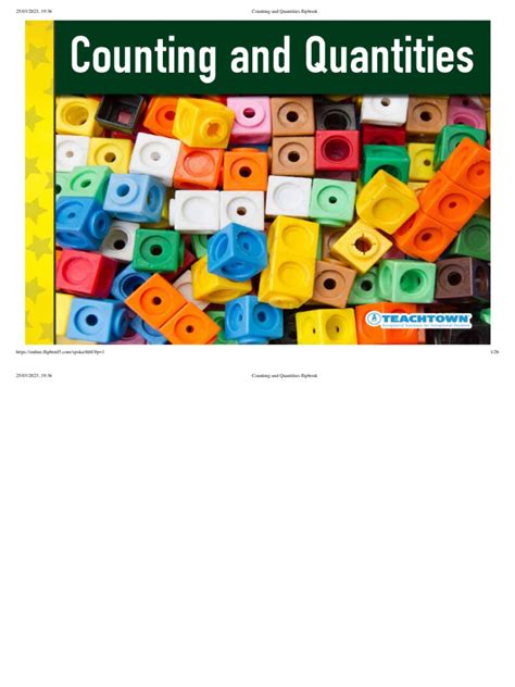 Counting And Quantities Math Pdf