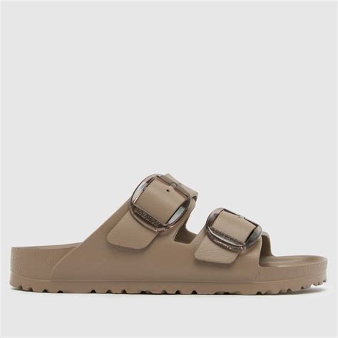 Womens Taupe Birkenstock Arizona Eva Big Buckle Sandals Schuh