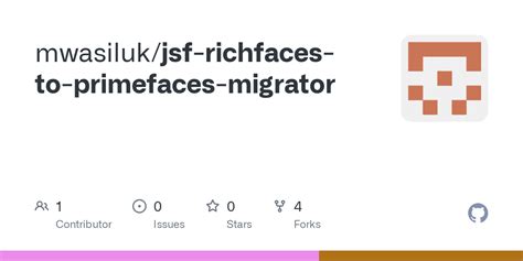 github mwasiluk jsf richfaces to primefaces migrator