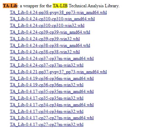 最齊全的 Python 技術指標工具箱 talib 一套件安裝與基本操作說明 量化通 QuantPass