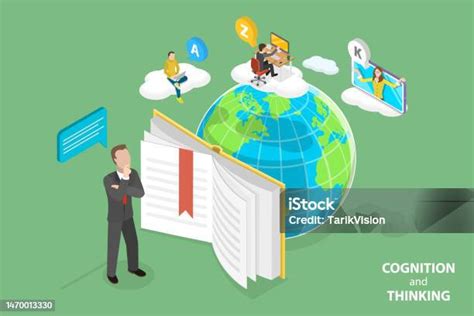 3d 아이소메트릭 플랫 벡터 인지와 사고의 개념적 그림 경영학 석사에 대한 스톡 벡터 아트 및 기타 이미지 경영학 석사 공유 개념 비즈니스 Istock