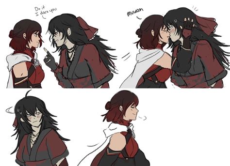 [hiskayaa] [rwby] Summer Rose X Raven Branwen Enacting That One Lesbian