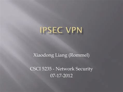 PPT IPSEc VPN PowerPoint Presentation Free Download ID 1838544