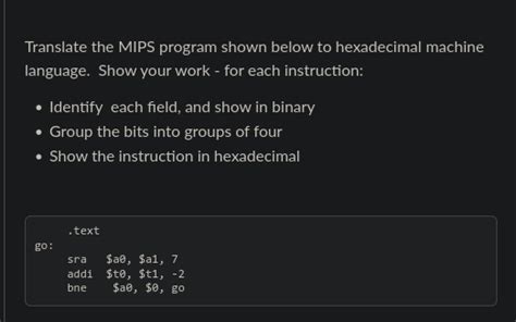 solved i need help with this translate the mips program
