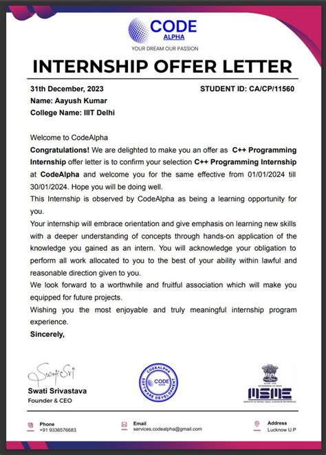 Aayush Kumar On Linkedin Cppprogramming Codealpha Techinternship