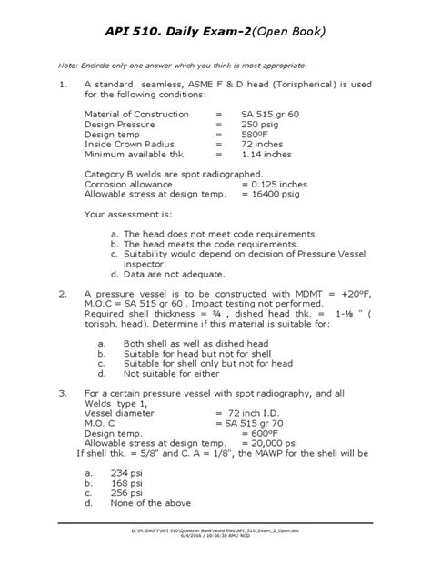 Api 510 Standard Fasrdavid