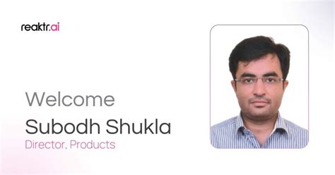 Subodh Shukla On Linkedin Embarking On A New Chapter Thrilled To Start My Journey At Reaktr Ai