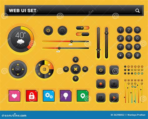 Ui Elements Design Stock Vector Illustration Of Graphic 36398852