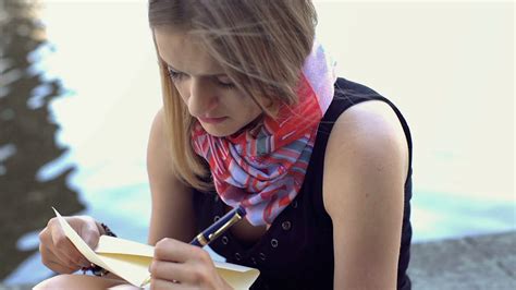 Sad Girl Crying Writing Letter Looking To Stock Footage Sbv 309306401