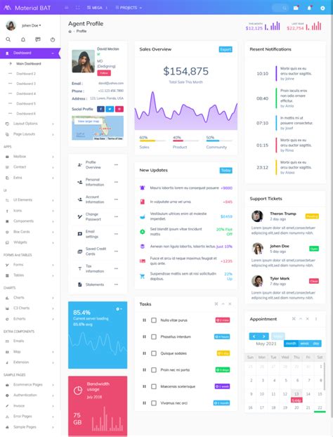Bootstrap Admin Dashboard Bootstrap Admin Web App Material