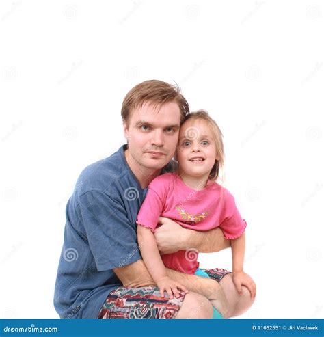 Vader En Zijn Dochter Stock Afbeelding Image Of Achtergrond 11052551