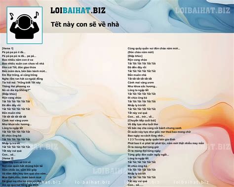 L I B I H T T T N Y Con S V Nh Loi Bai Hat Tet Nay Con Se Ve Nha