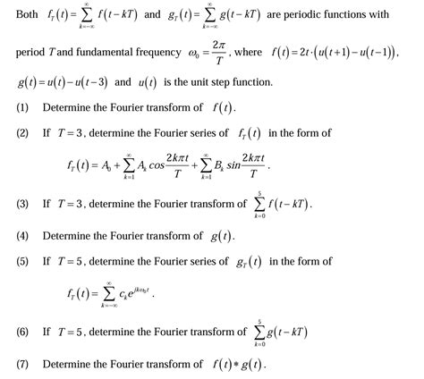 Solved Both Ft T ∑k ∞∞f T Kt ﻿and Gt T ∑k ∞∞g T Kt