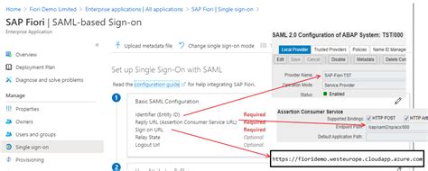Configure Saml Based Single Sign On For Sap Fiori Sap Community