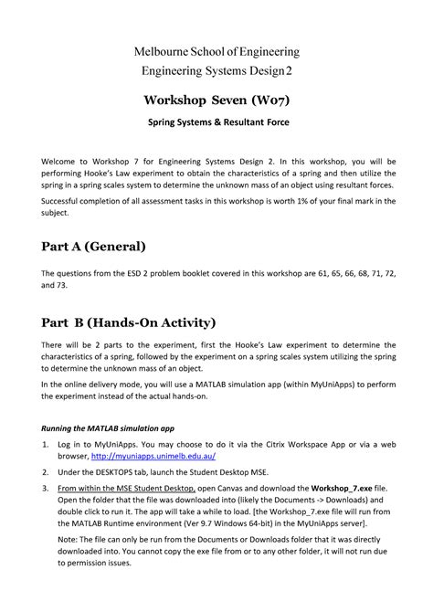 Workshop 7 Handout Warning Tt Undefined Function 32 Melbourne School Of Engineering
