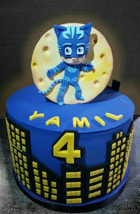 Catboy Pj Mask Boy Birthday Cake Pj Masks Cake Jungle Birthday Cakes