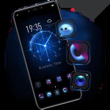 Business Time Black Tech Clock Para Android Descargar